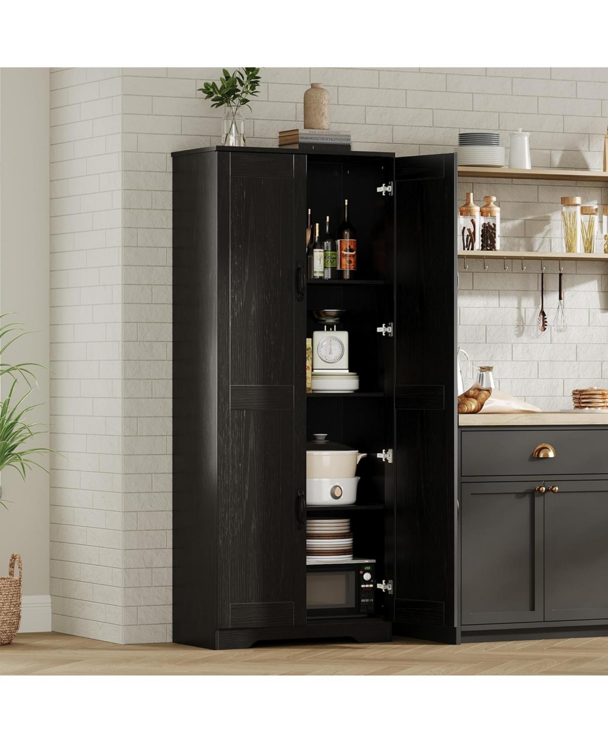 Click here for gaomon Tall Kitchen Pantry Cabinet  60 in Storage... prices