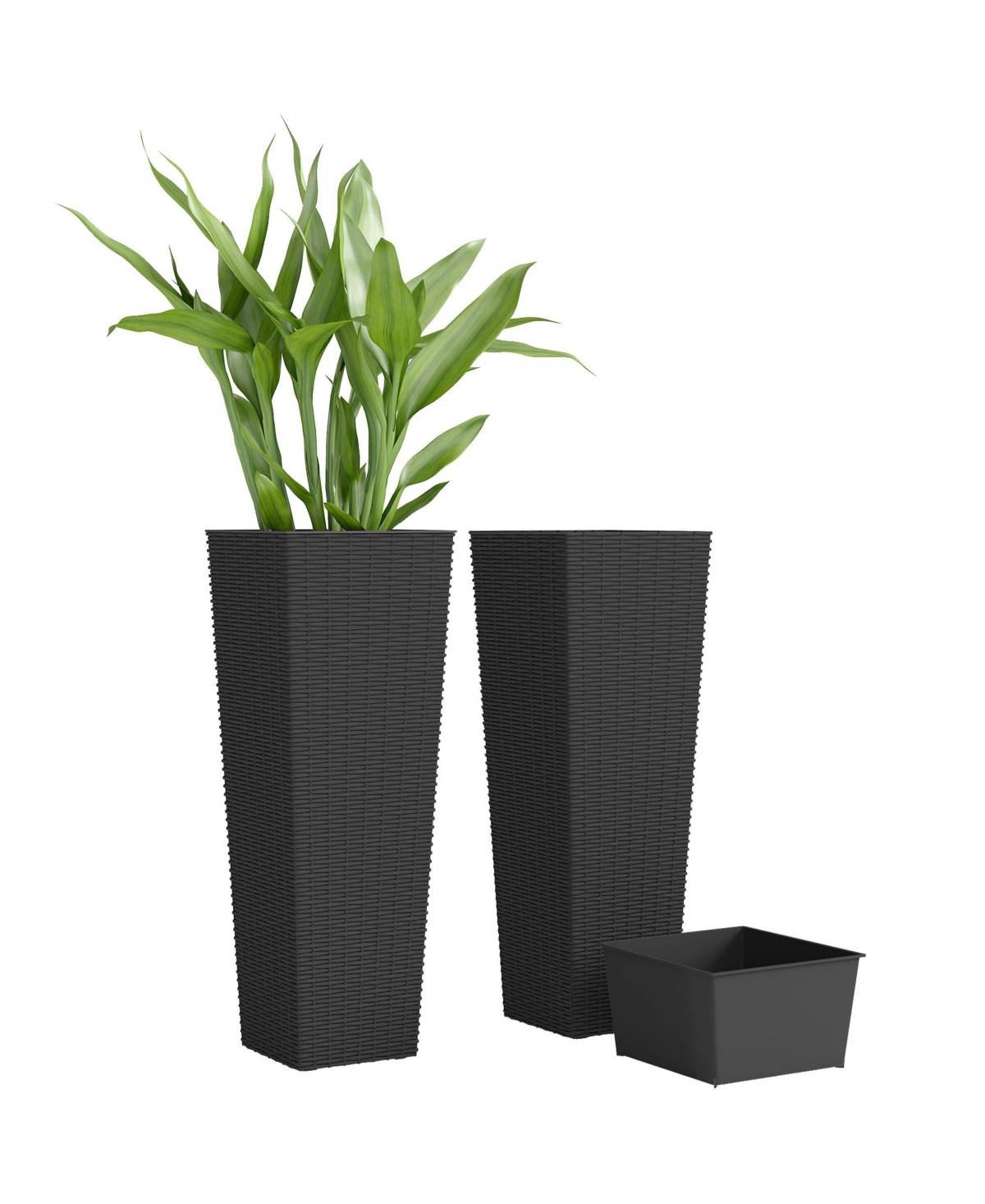 Click here for Outsunny Set of 2 Tall Planters for Outdoor Plants... prices