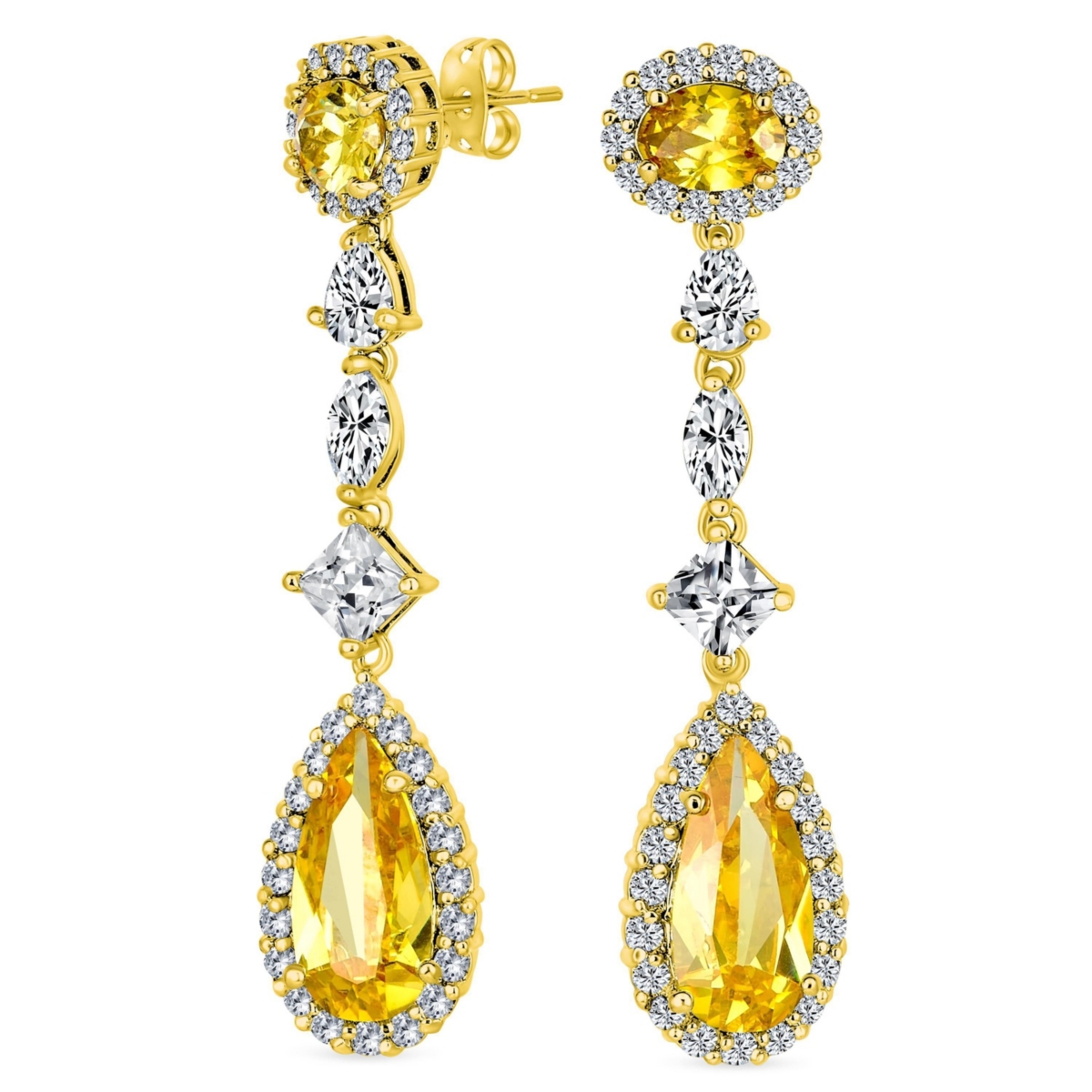 Click here for Bling Jewelry Art Deco Style Canary Yellow Cubic Z... prices