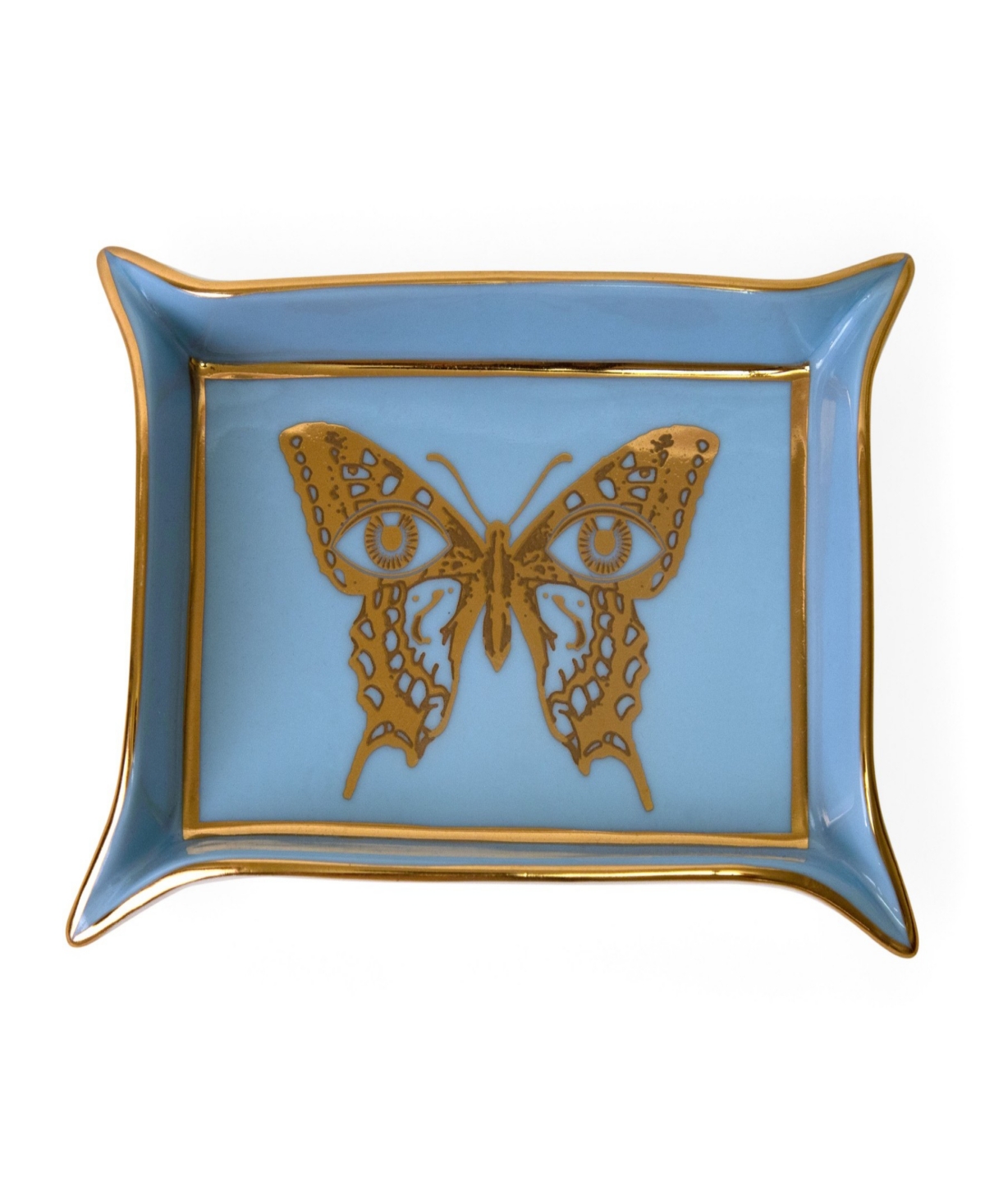 Click here for Jonathan Adler Porcelain Mariposa 7 Valet Tray - B... prices