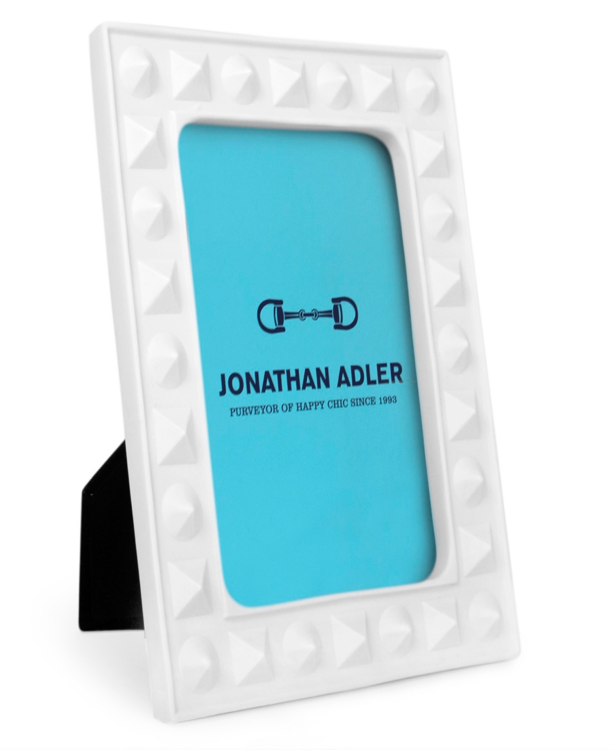 Click here for Jonathan Adler Charade 5 x 7 Studded Frame - White prices