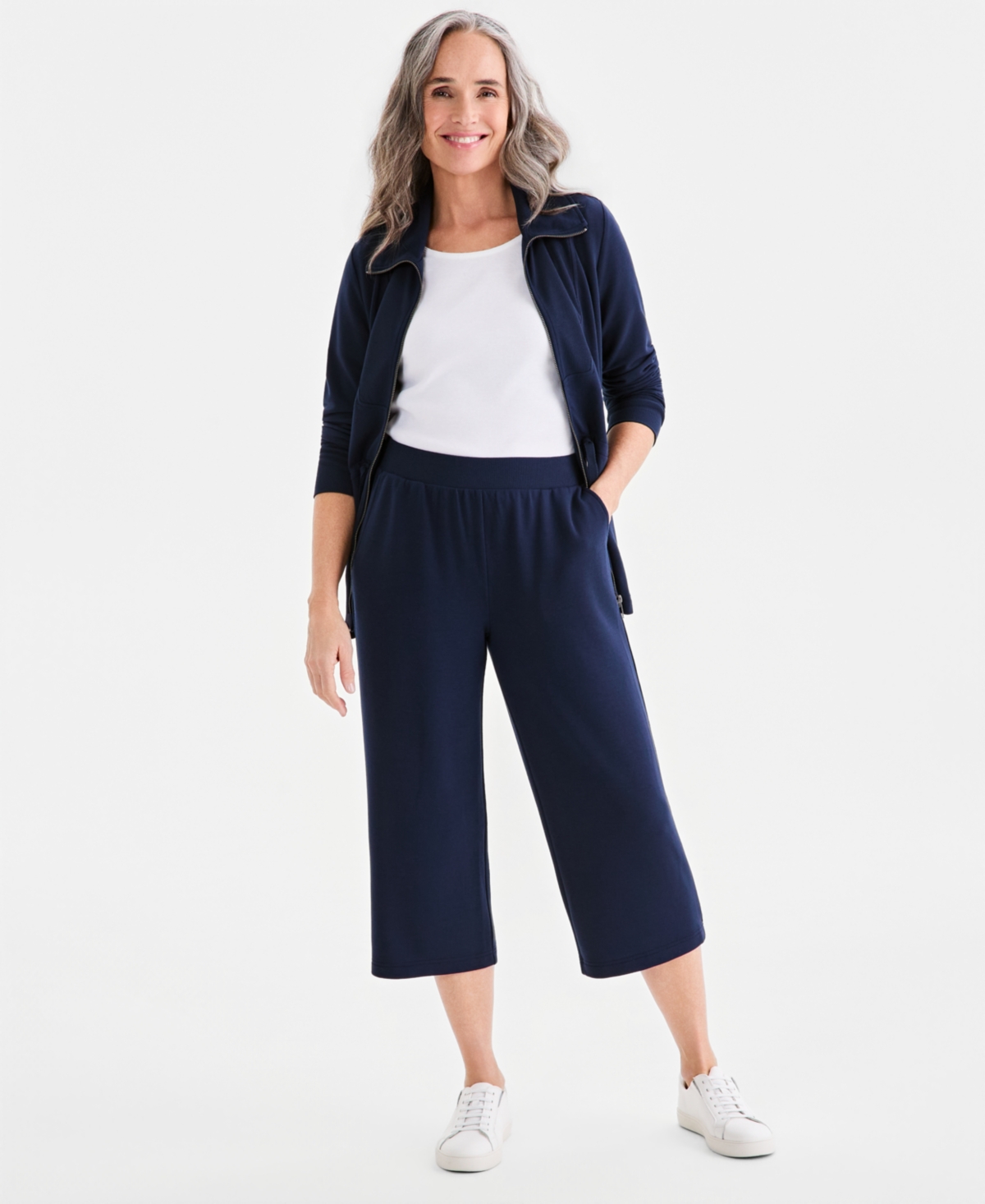 Click here for Style & Co Womens Luxsoft French Terry Capri Pants... prices