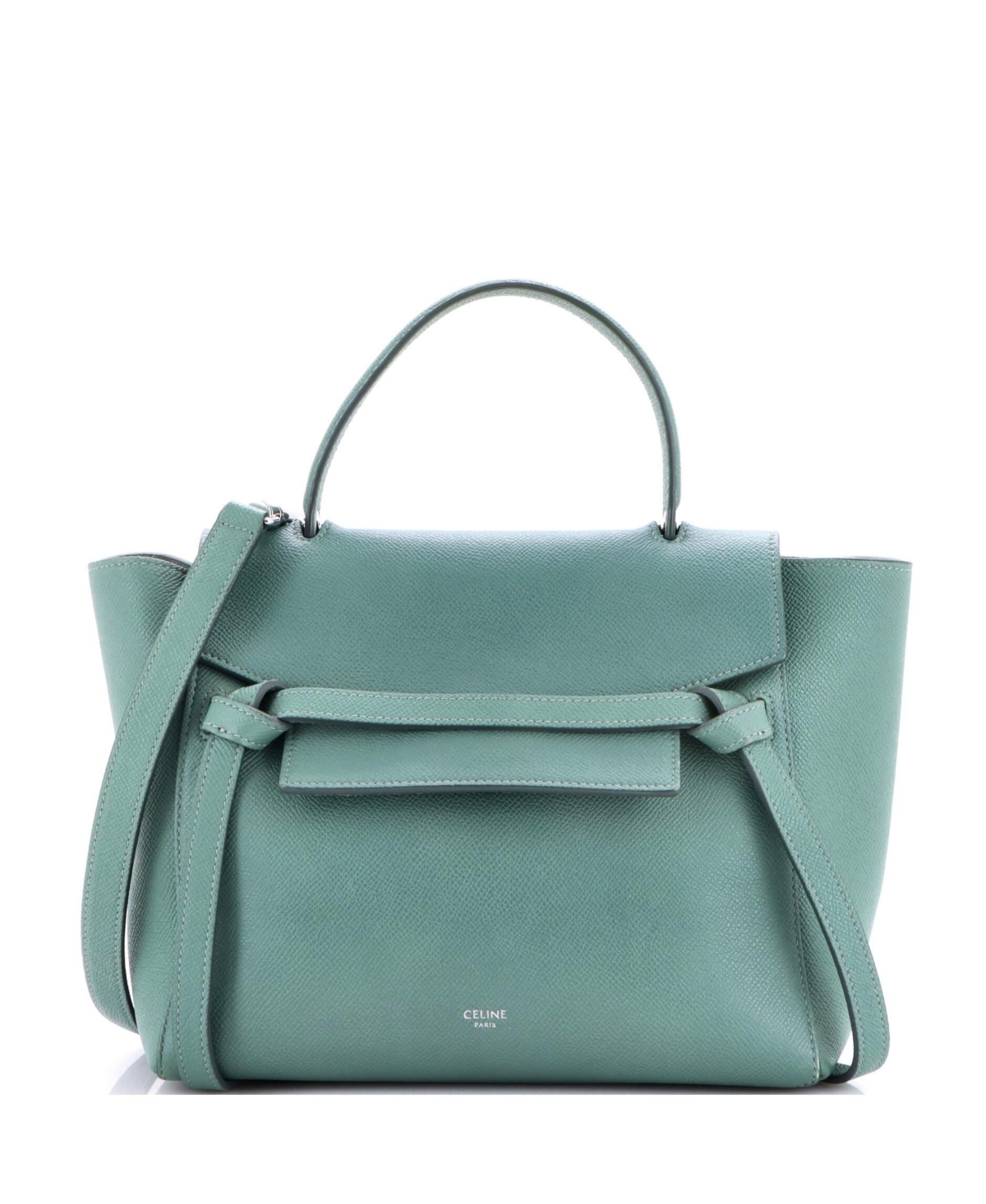 Click here for Pre-Owned Celine Micro Belt Bag Textured Leather -... prices