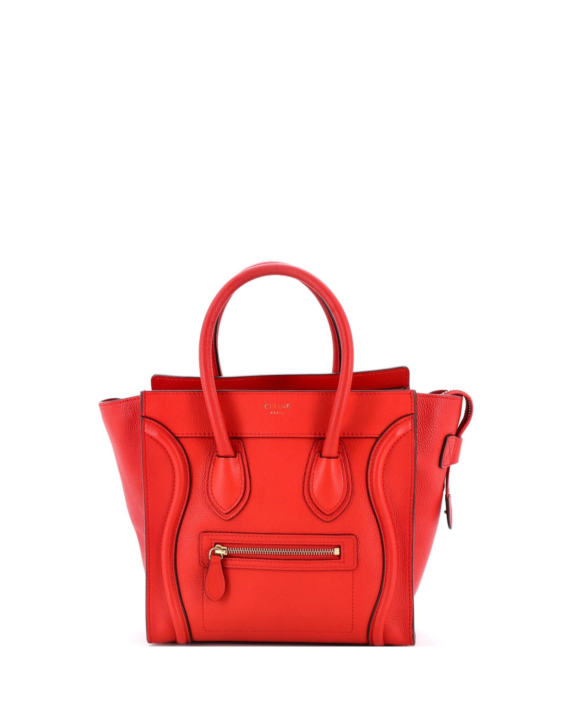 Click here for Pre-Owned Celine Micro Luggage Bag Grainy Leather... prices