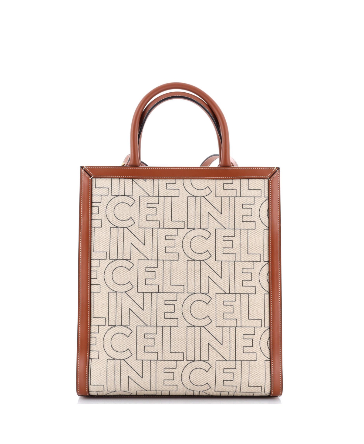 Click here for Pre-Owned Celine Small Vertical Cabas Tote Printed... prices