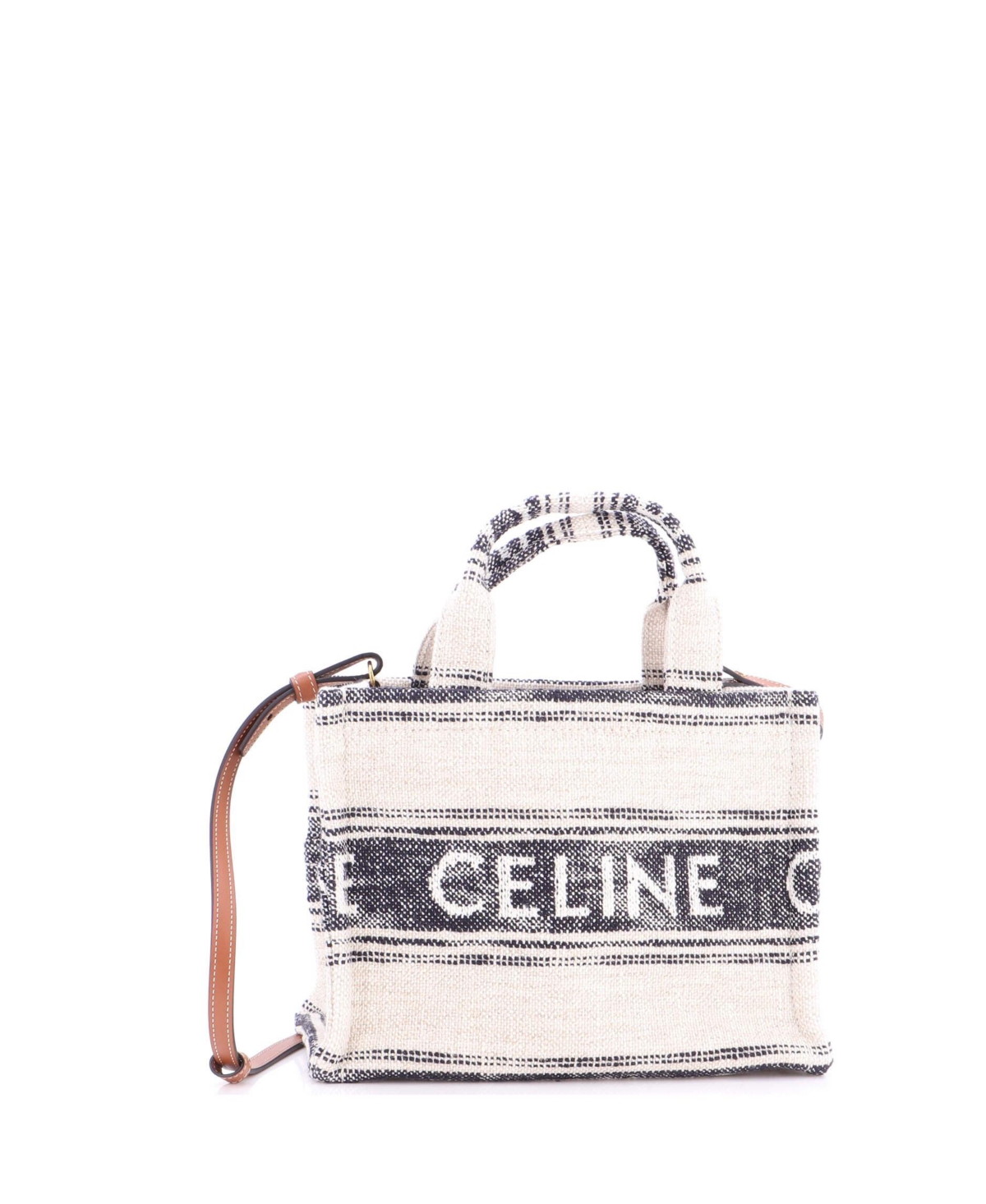 Click here for Pre-Owned Celine Small Cabas Thais Tote Striped Ja... prices