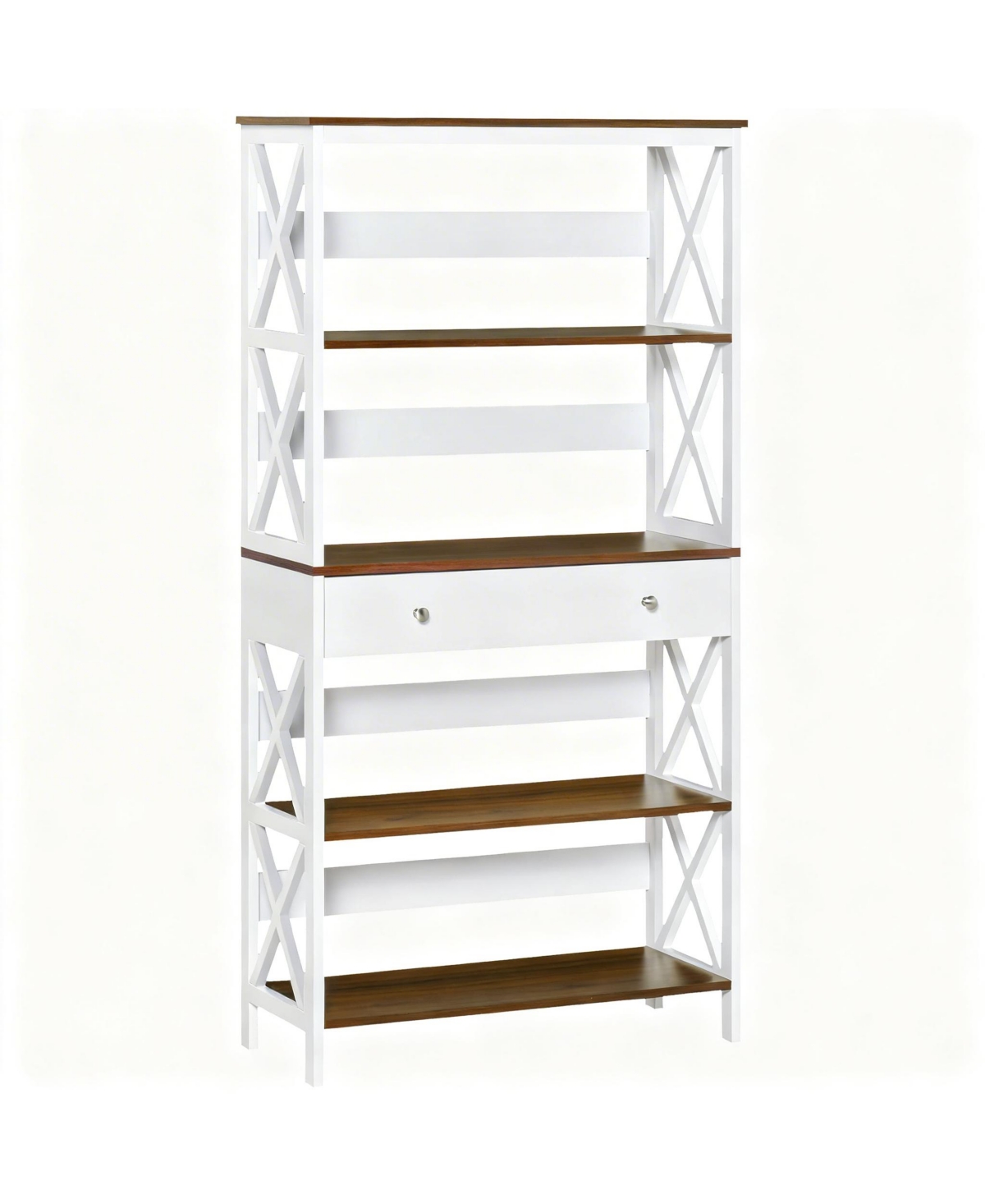 Click here for Yigii 4-Tier Bookcase Storage Cupboard with Drawer... prices