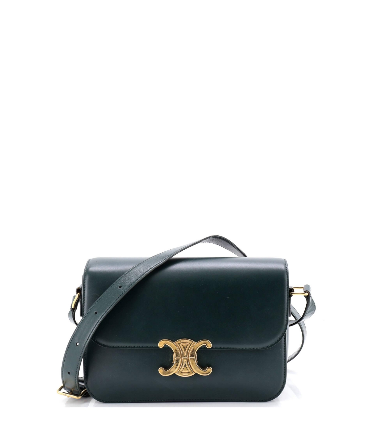 Click here for Pre-Owned Celine Medium Triomphe Shoulder Bag Smoo... prices