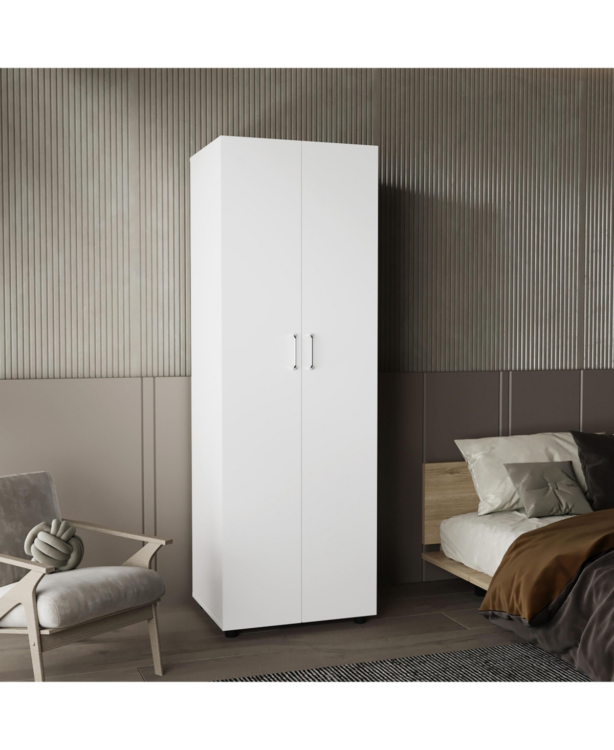 Click here for flynama Double Door Armoire with Two Interior Shel... prices