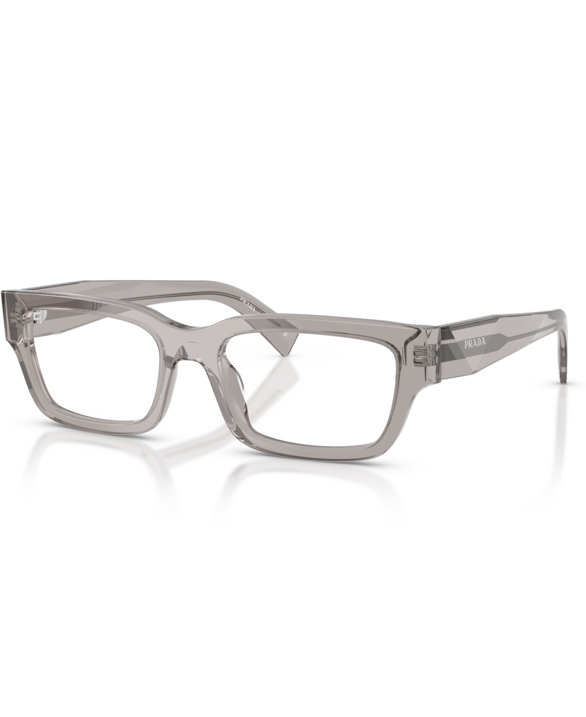 Click here for Prada Mens Square Eyeglasses  Pr C02V - Hematite prices