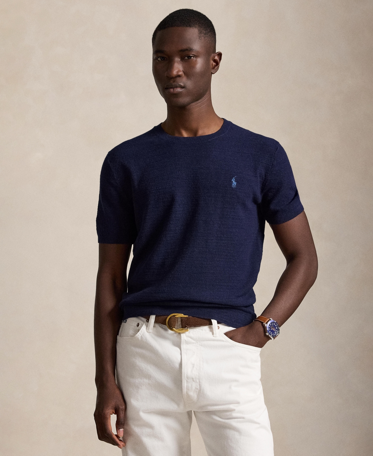 Click here for Polo Ralph Lauren Mens Textured Lightweight Sweate... prices