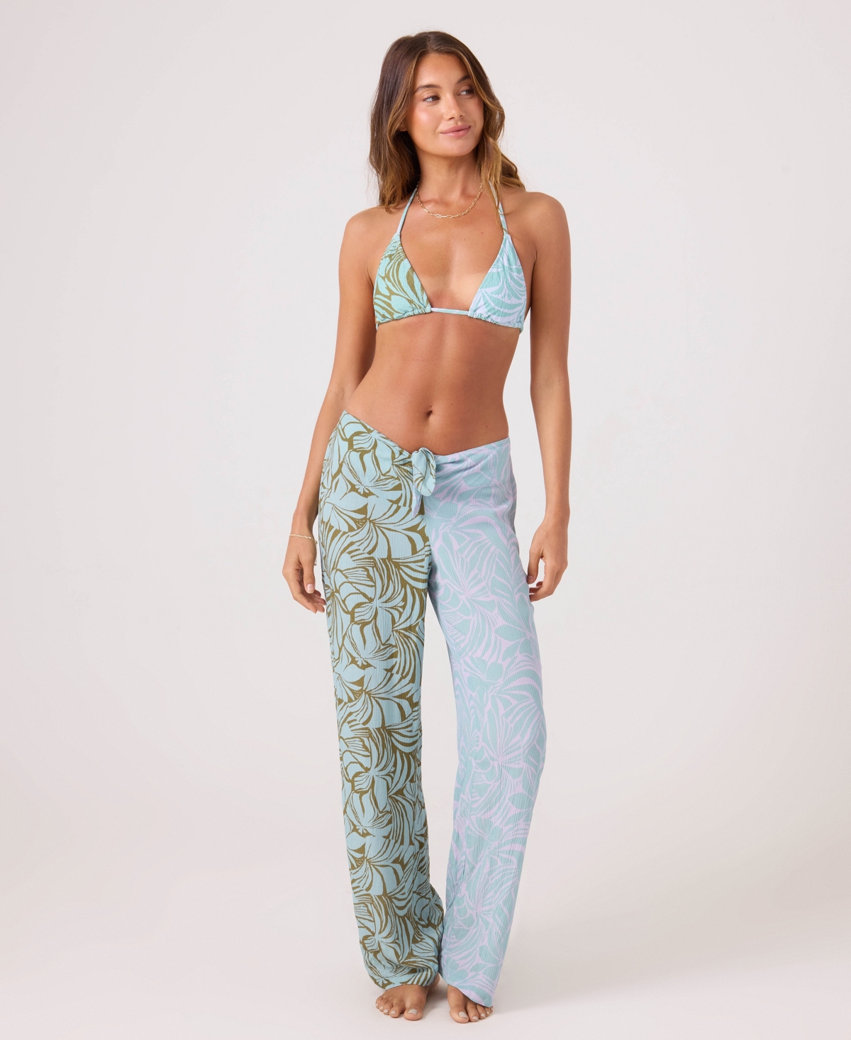 Click here for Roxy Womens Tie-Front Long Swim Cover Up Pants - A... prices