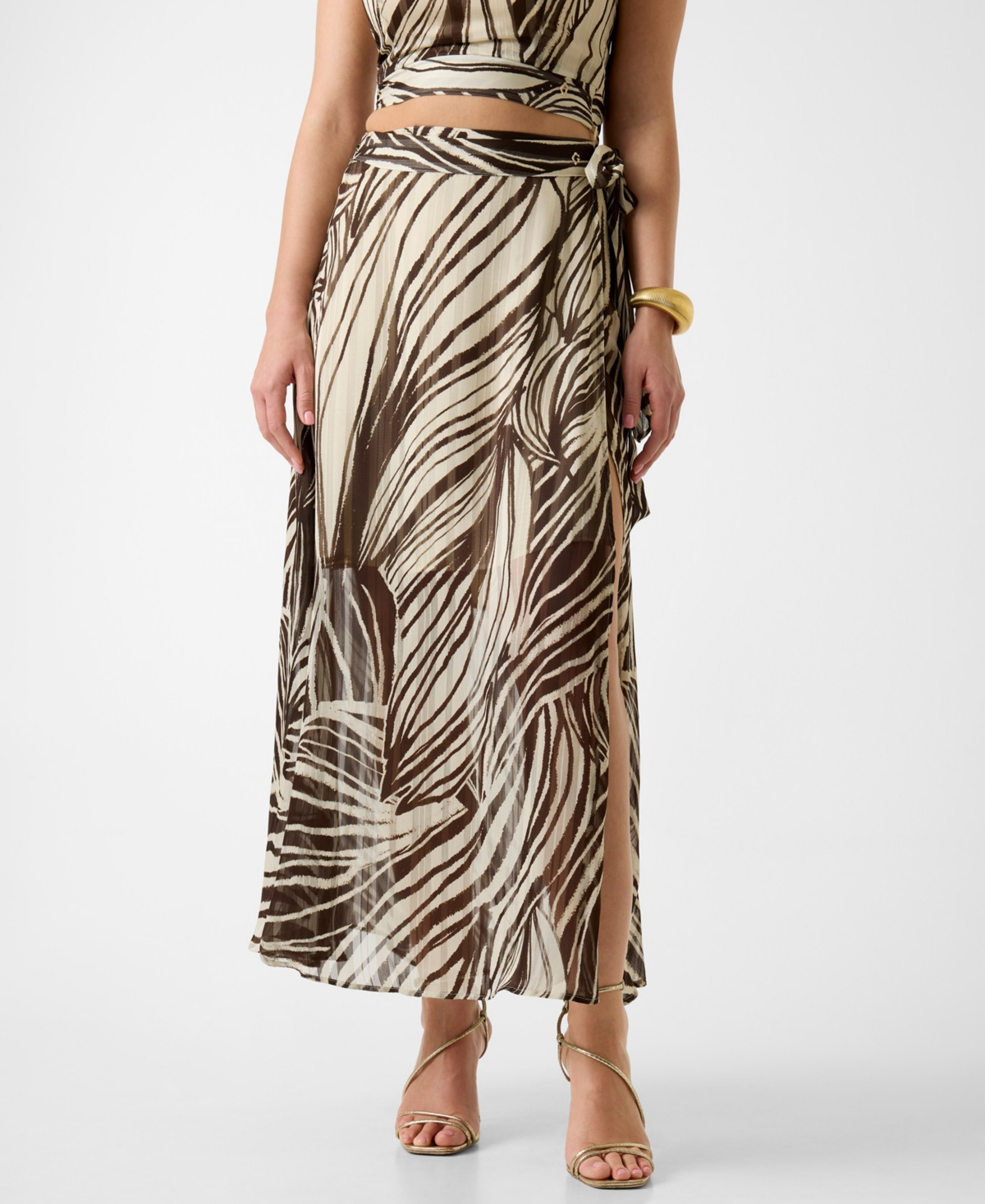 Click here for Guess Womens New Romana Printed Maxi Skirt - Wild... prices