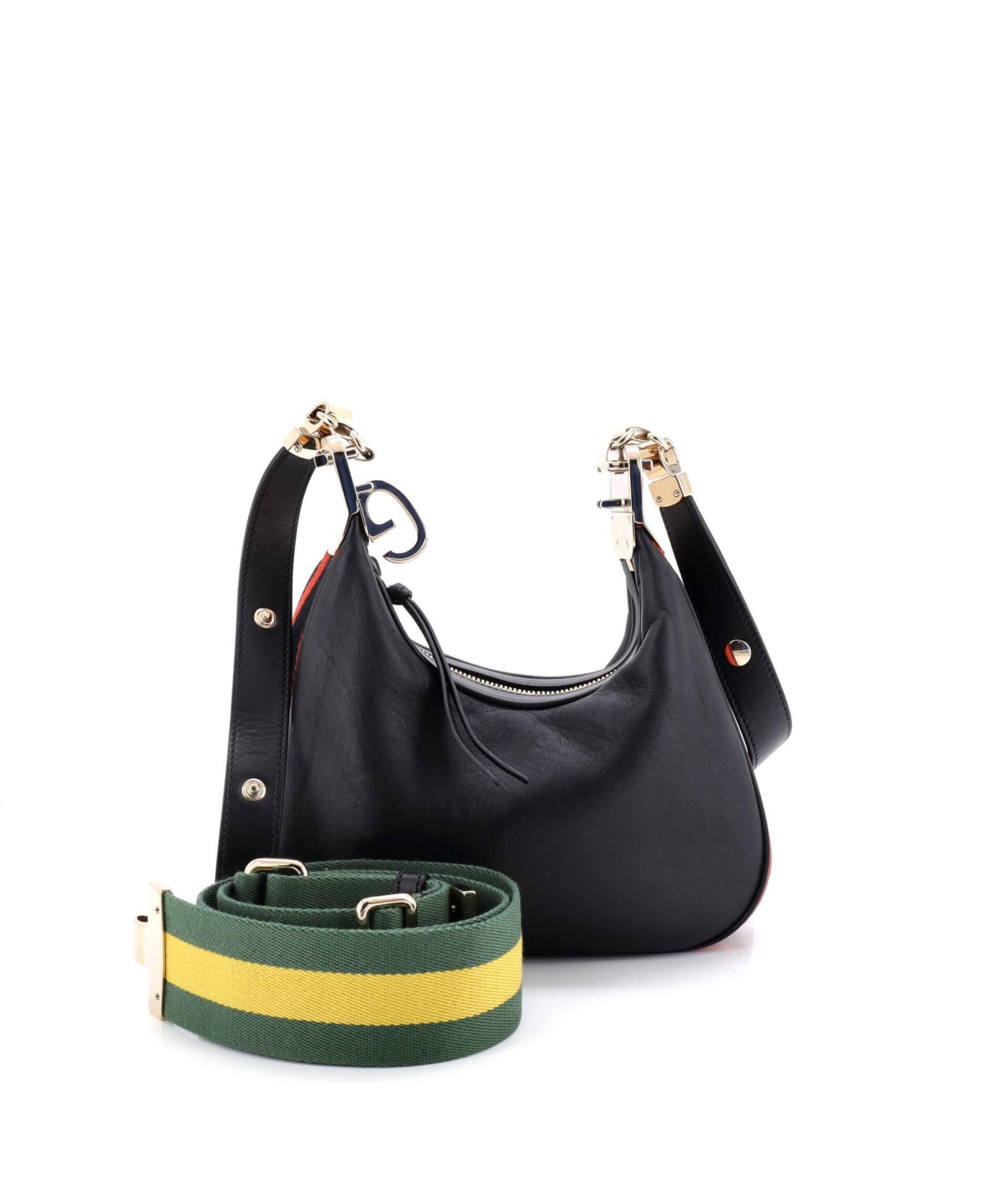 Click here for Pre-Owned Gucci Small Attache Shoulder Bag Leather... prices