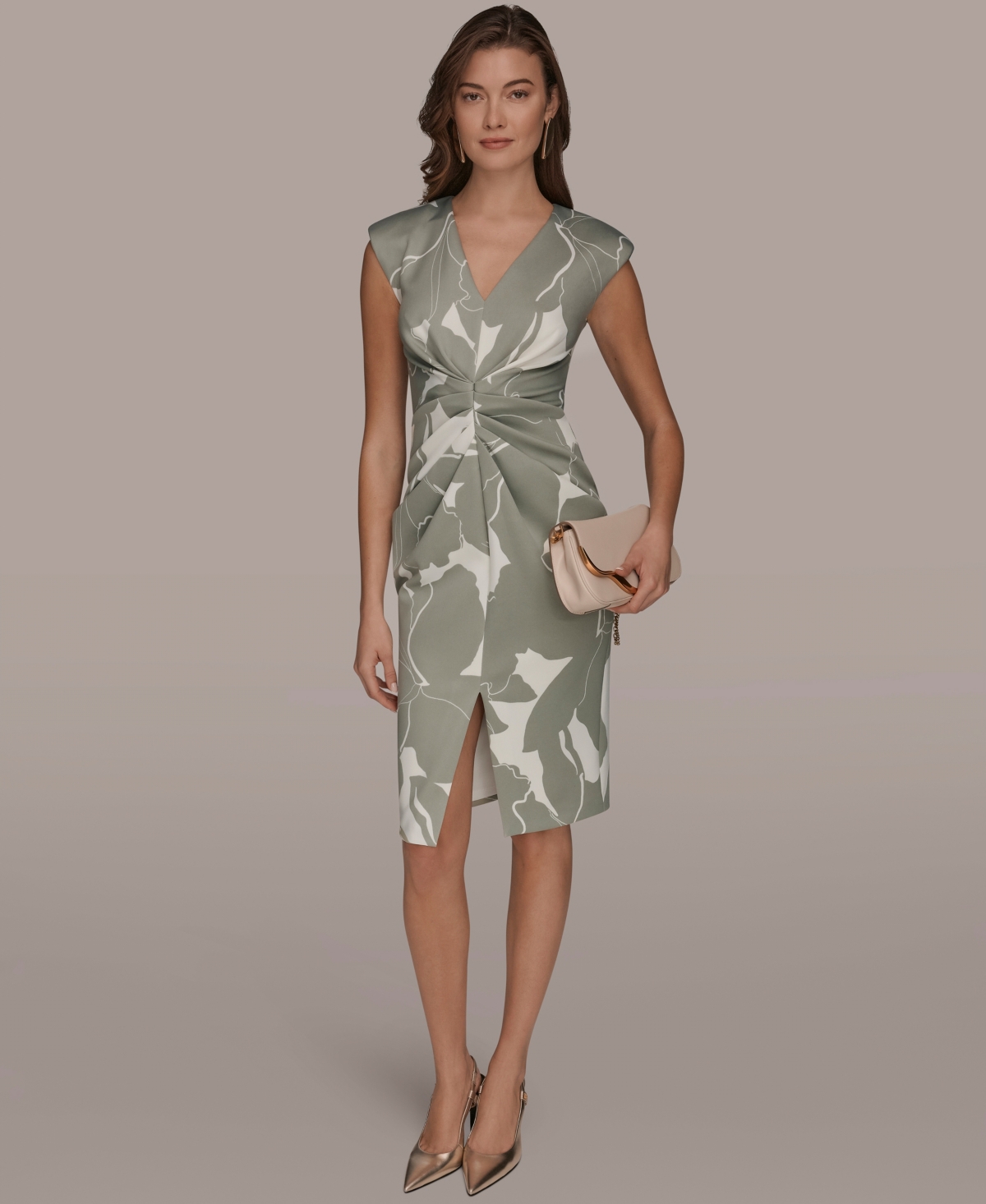 Click here for Donna Karan New York Womens V-Neck Sheath Dress -... prices