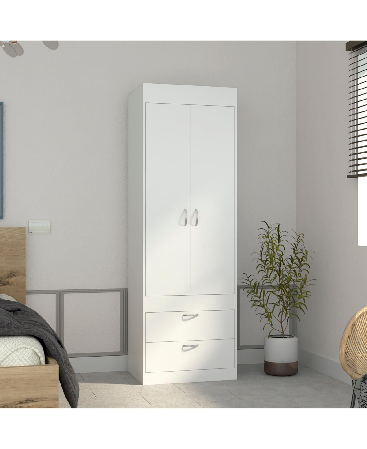 Click here for flynama Armoire 70 Inch High Double Door Cabinet w... prices