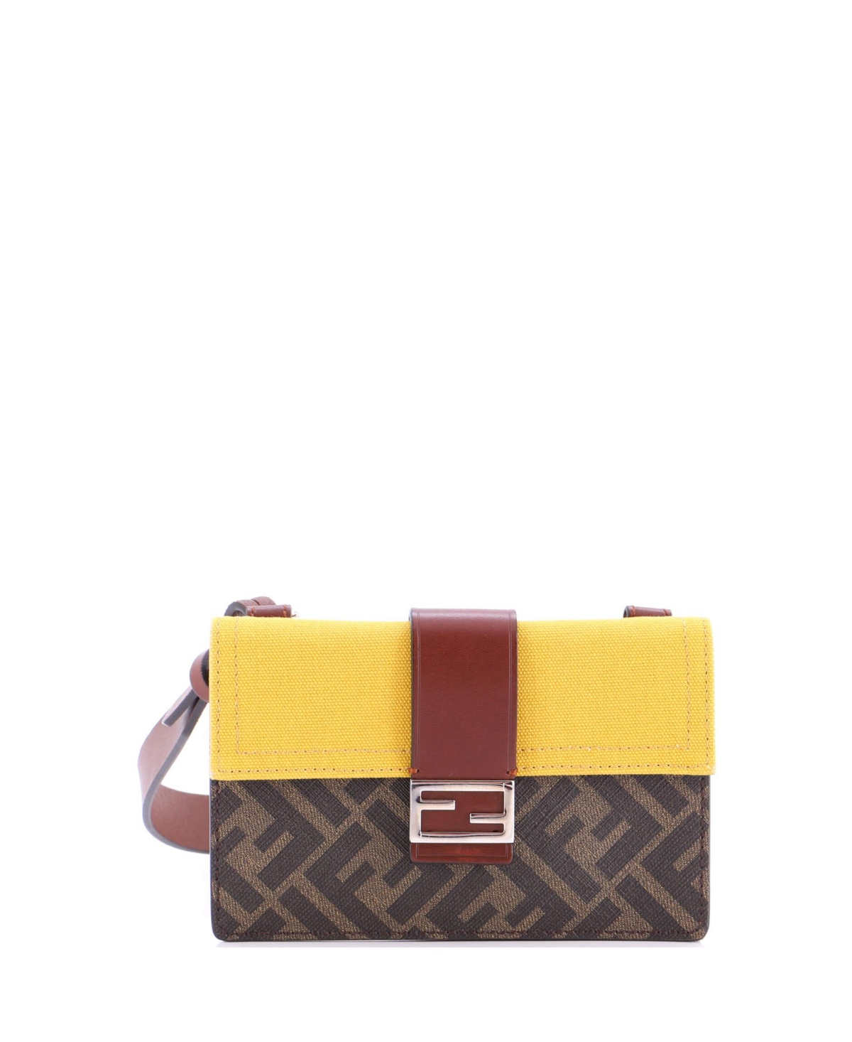Click here for Pre-Owned Fendi Baguette Convertible Pouch Canvas... prices