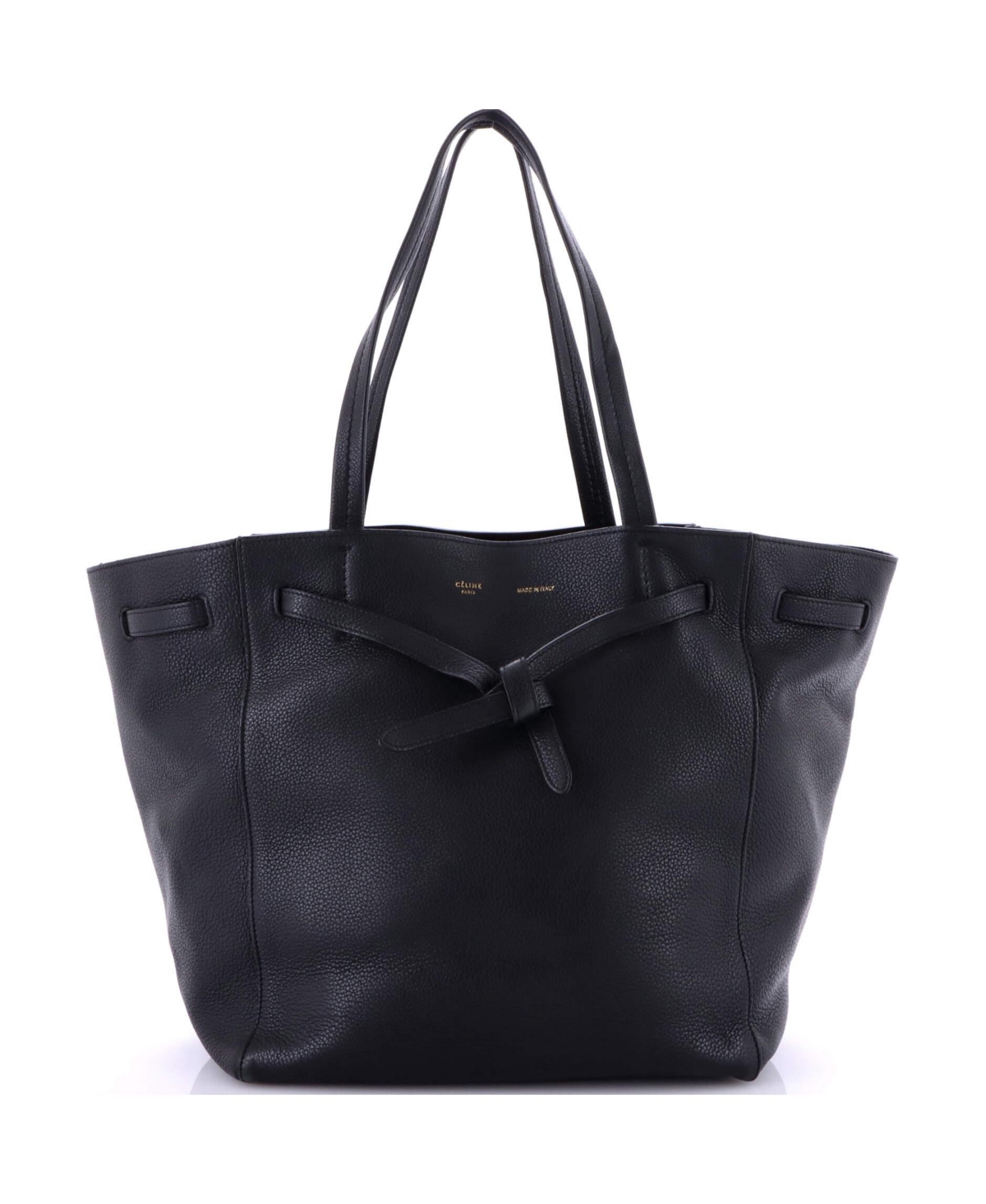 Click here for Pre-Owned Celine Medium Phantom Tie Cabas Tote Lea... prices