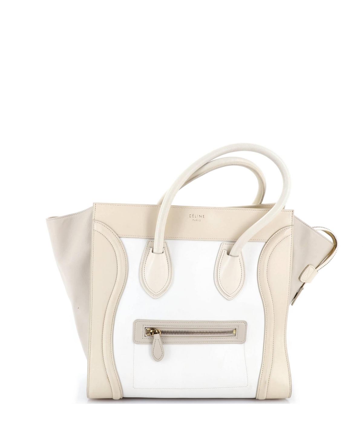 Click here for Pre-Owned Celine Mini Bicolor Luggage Bag Leather... prices