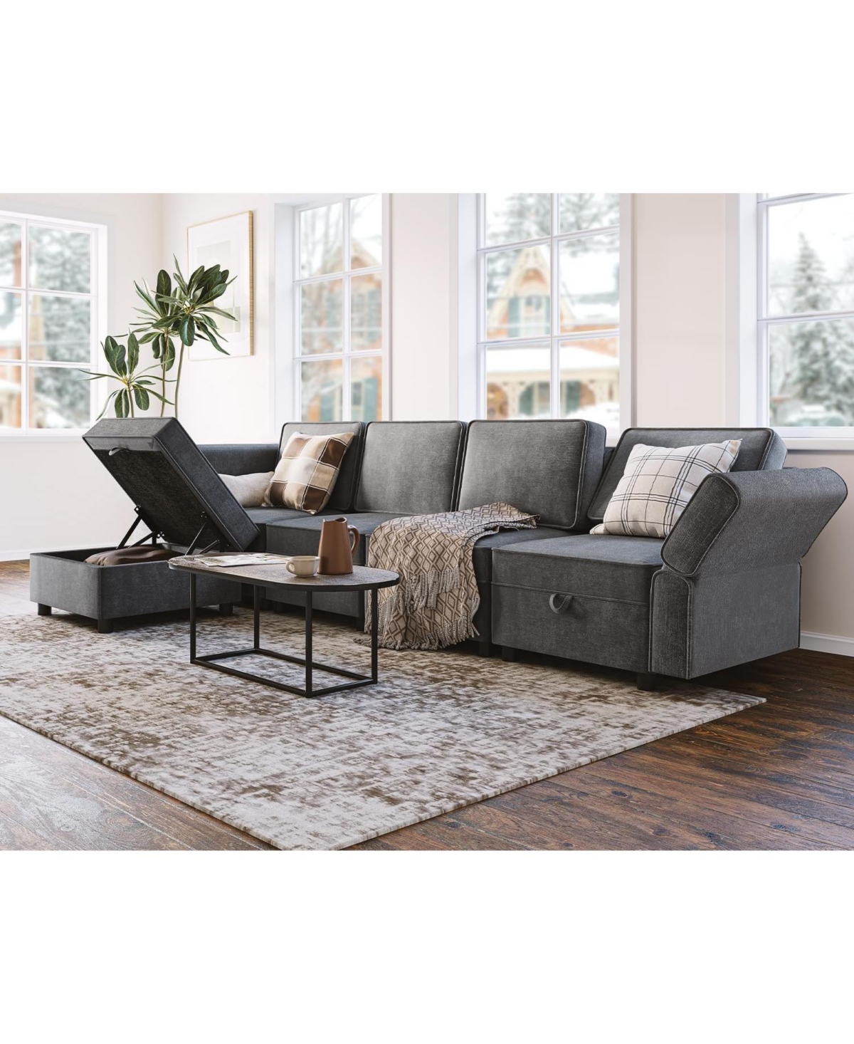 Click here for gaomon Sectional Sofa  U Shape Sectional Couch  5... prices