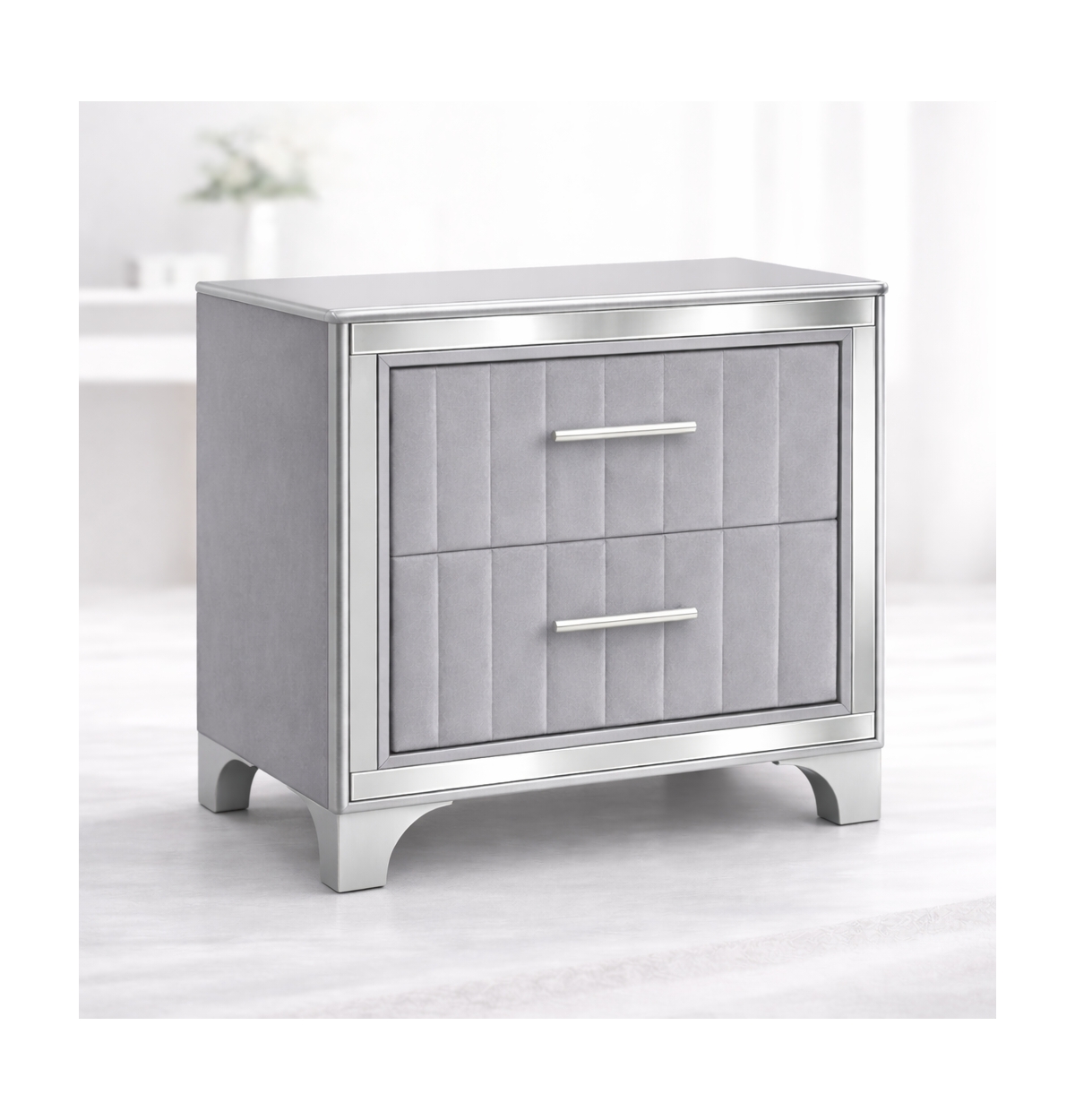 Click here for Flynama Luxurious Contemporary Nightstand with Sto... prices