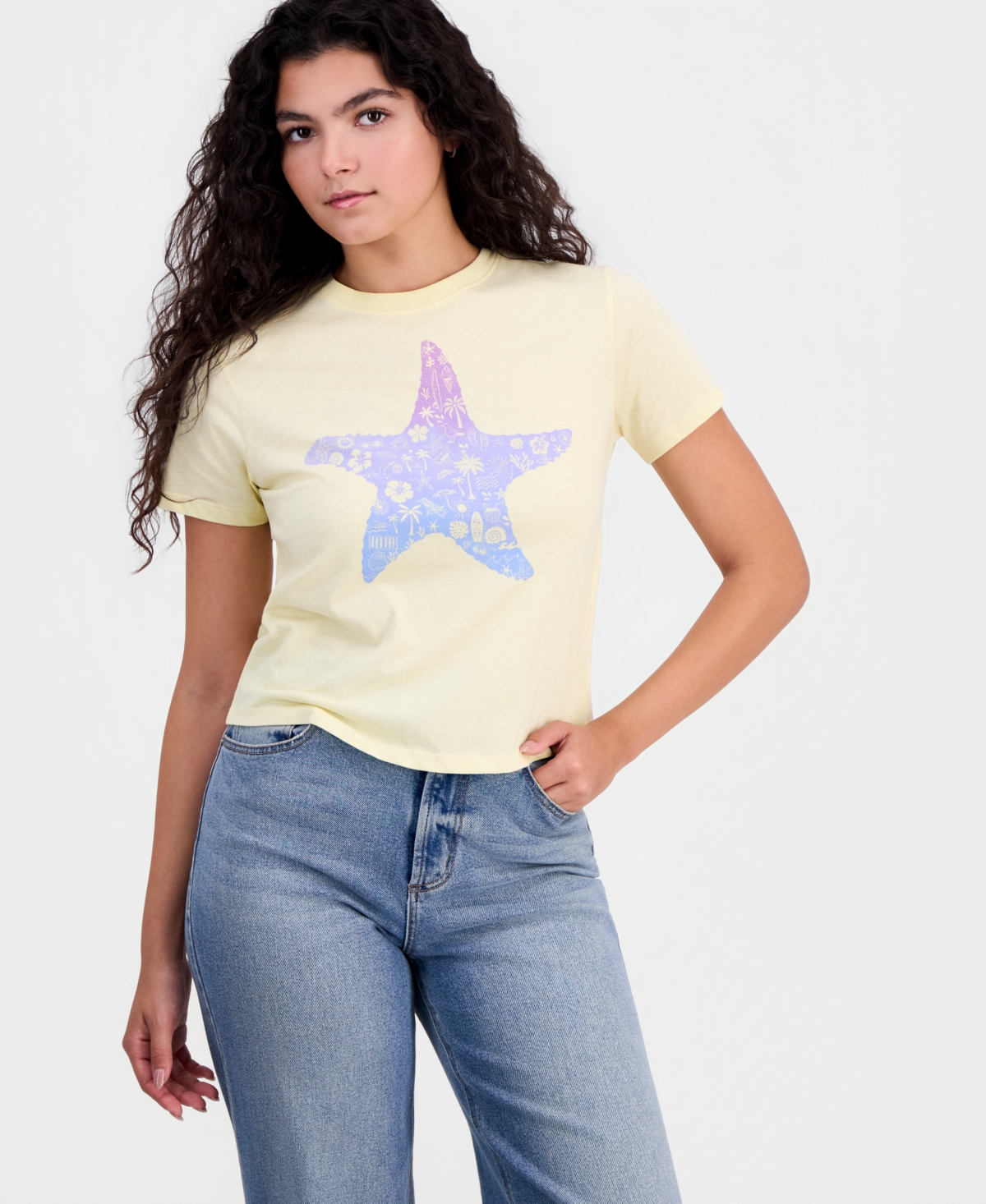 Click here for Pretty Rebel Juniors Starfish Graphic Cotton T-Shi... prices