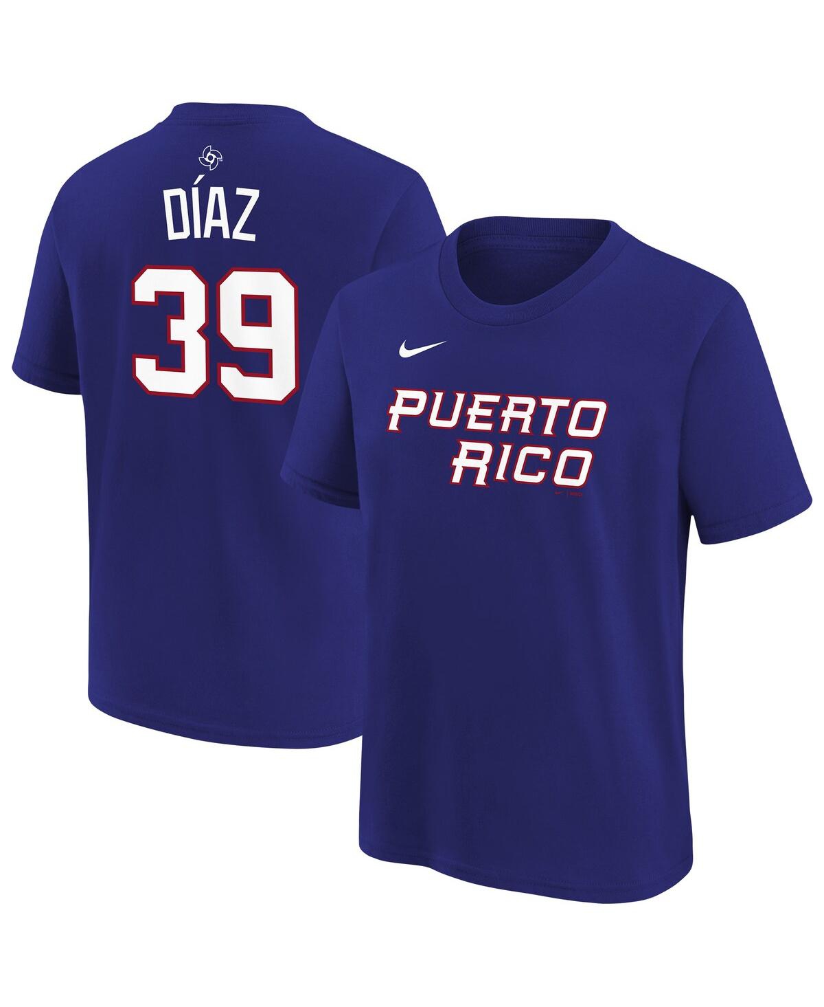 Click here for Nike Big Boys and Girls Edwin Diaz Blue Puerto Ric... prices