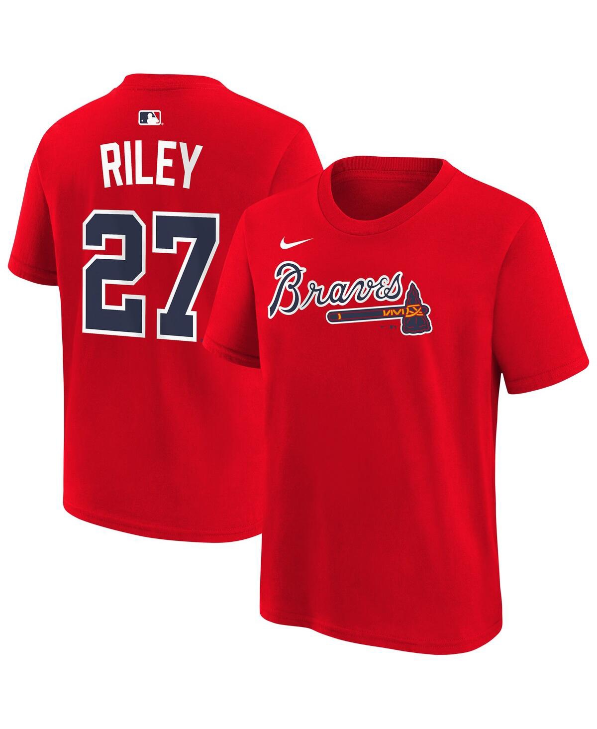 Click here for Nike Big Boys and Girls Austin Riley Red Atlanta B... prices