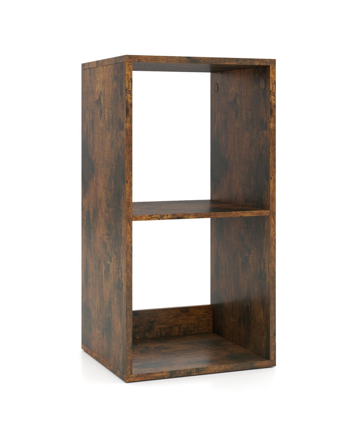 Click here for Slickblue 2-Cube Bookshelf with Back Guardrail for... prices