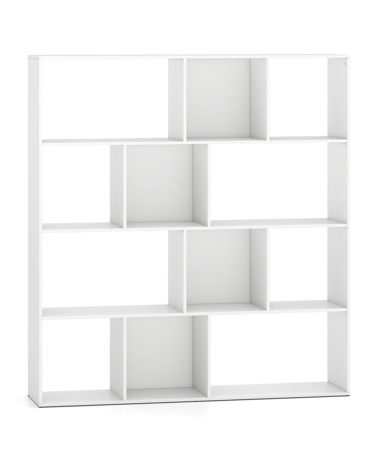 Click here for Slickblue 4-Tier Open Shelf Bookcase with 12 Stora... prices