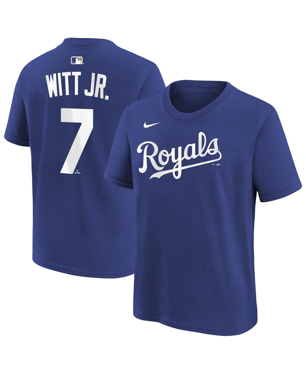 Click here for Nike Big Boys and Girls Bobby Witt Jr. Royal Kansa... prices
