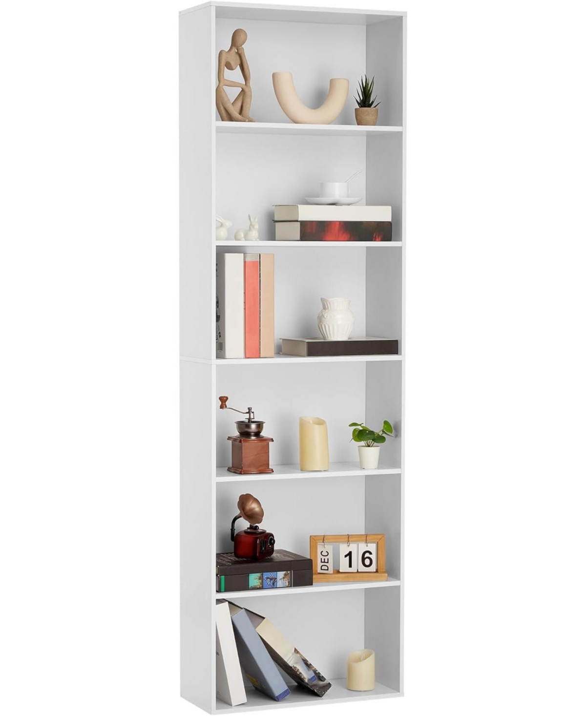 Click here for gaomon Industrial 6-Shelf Bookcase Adjustable Slim... prices