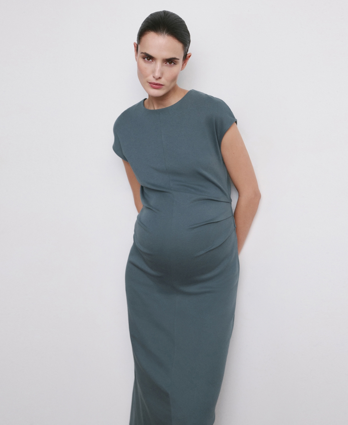 Click here for Mango Womens Cotton Maternity Dress - Blue prices