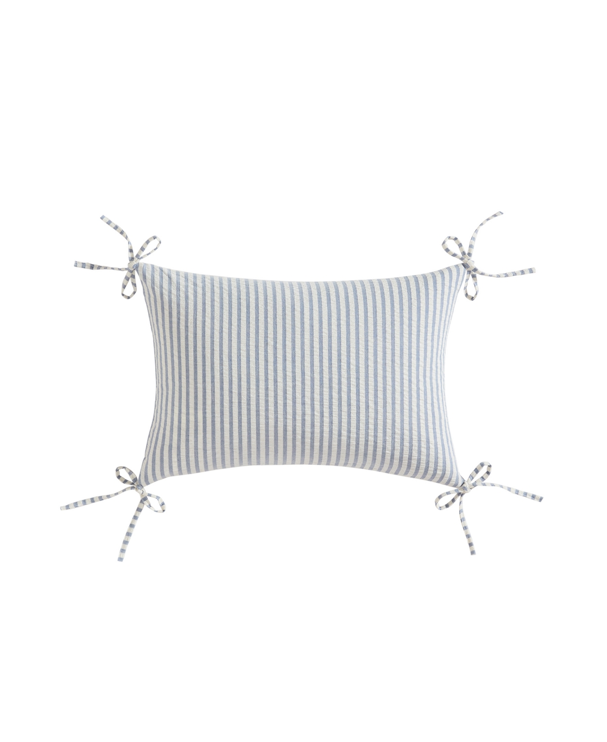 Click here for Palm Aire Seersucker Bow Cotton Decorative Pillow... prices