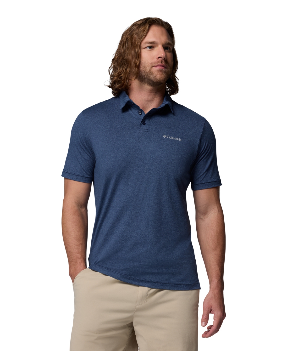 Click here for Columbia Mens Regular-Fit Polo Shirt - Collegiate... prices