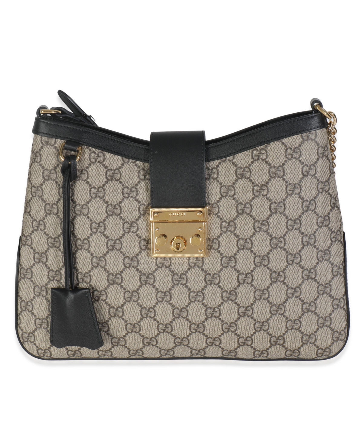 Click here for Pre-Owned Gucci Beige Black Gg Supreme Monogram Ca... prices