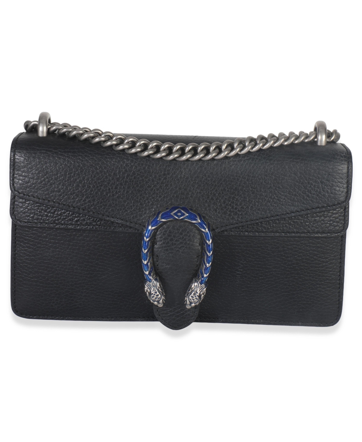 Click here for Pre-Owned Gucci Black Pebbled Calfskin Small Diony... prices