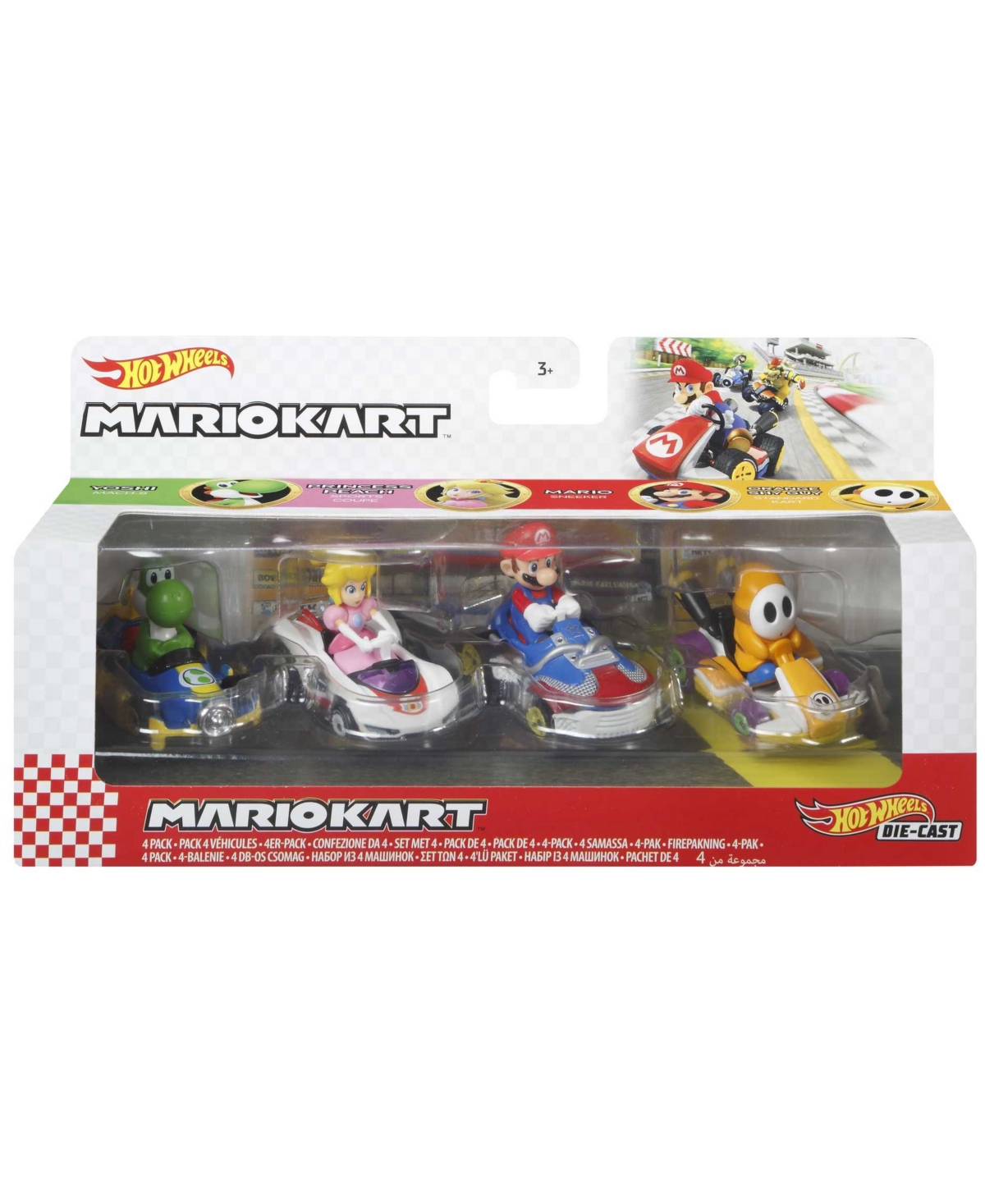 Click here for Hot Wheels Mario Kart Vehicle 4-Pack Set - Multi prices
