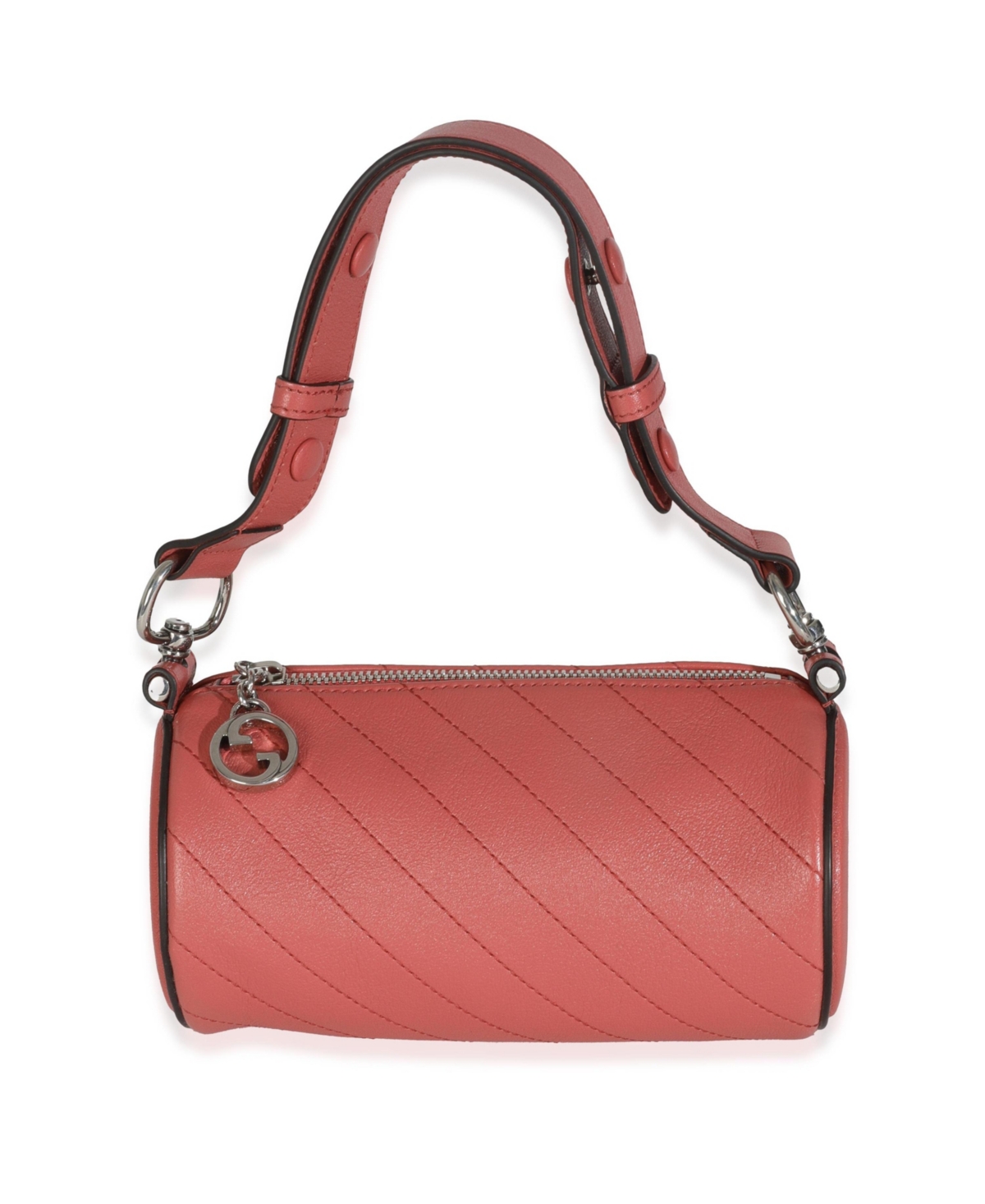 Click here for Pre-Owned Gucci Pink Diagonal Quilted Calfskin Min... prices