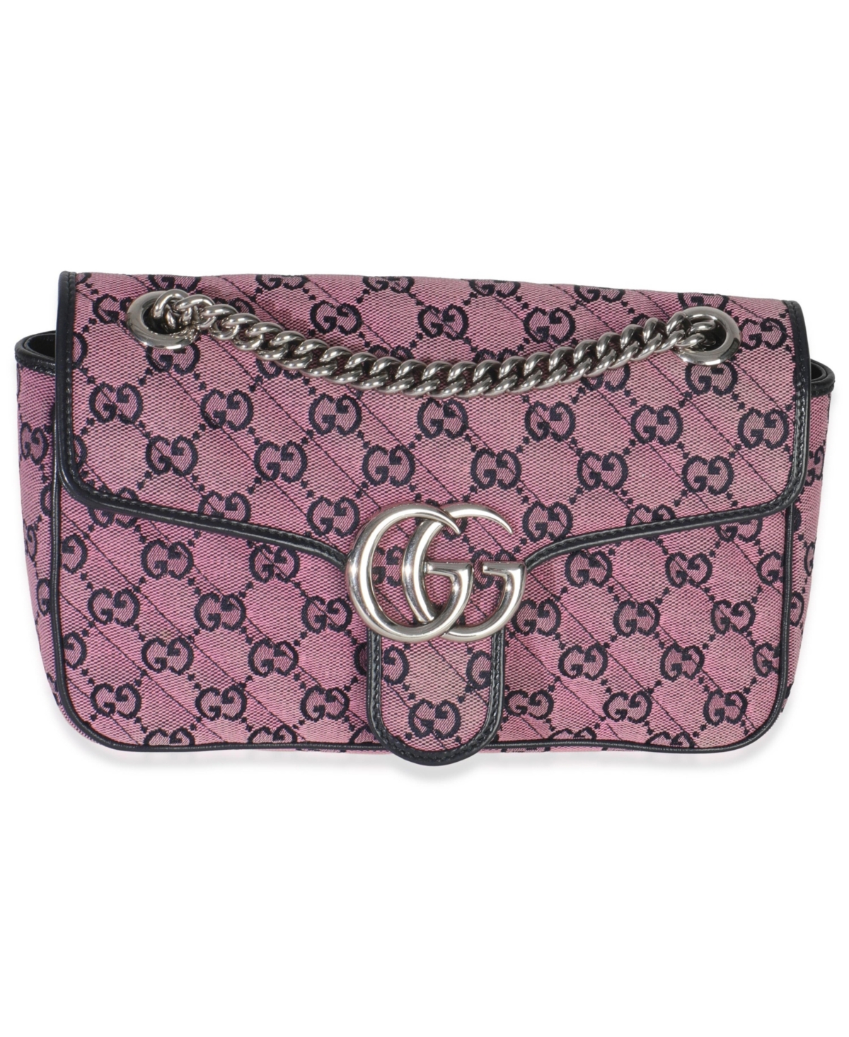 Click here for Pre-Owned Gucci Pink Gg Matelasse Diagonal Canvas... prices