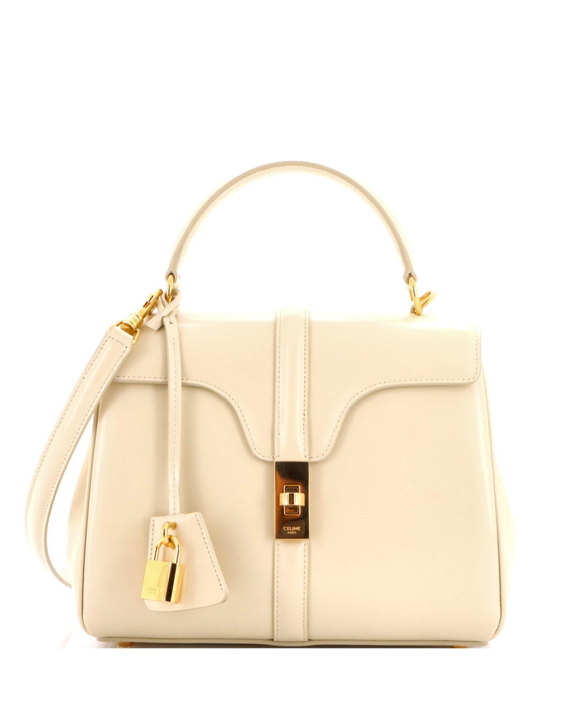 Click here for Pre-Owned Celine Small 16 Top Handle Bag Smooth Ca... prices