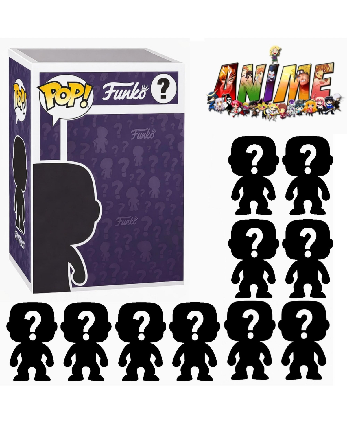 Click here for Funko Pack of 10 Surprise Mystery Anime Pop! Rando... prices