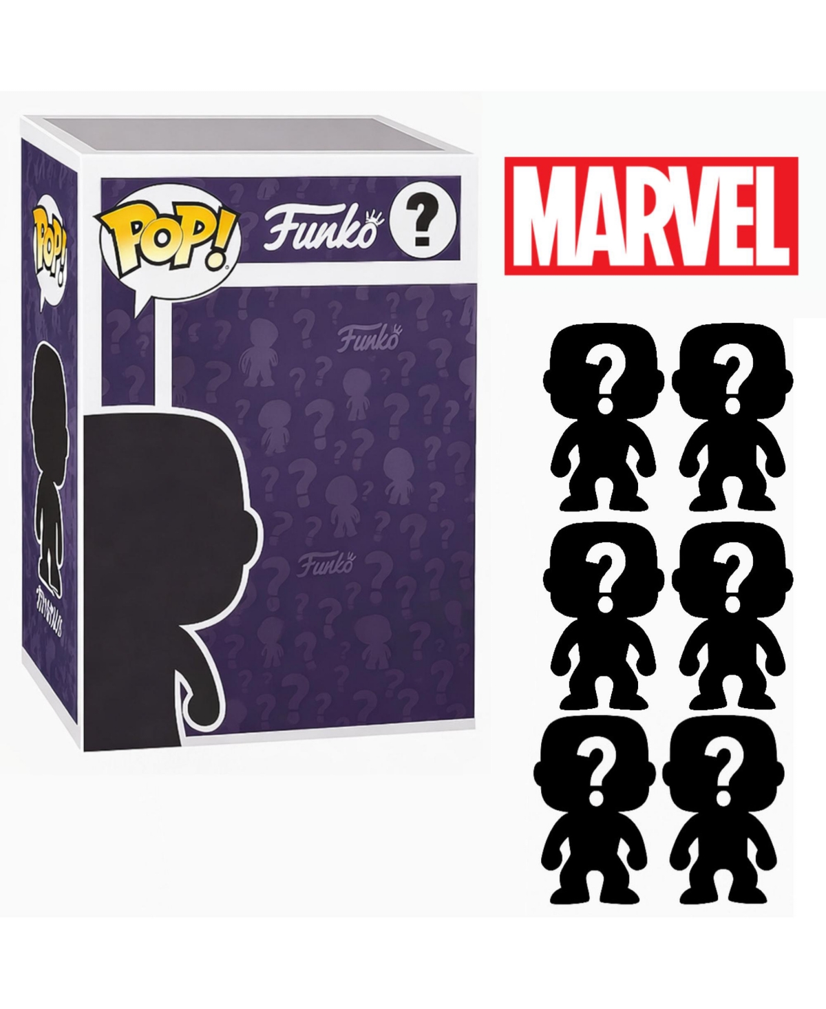 Click here for Funko Set of 6 Surprise Mystery Marvel Pop! Random... prices