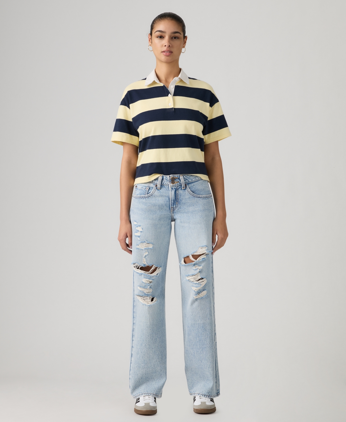 Click here for Levis Womens Super-Low Double-Button Relaxed-Fit D... prices
