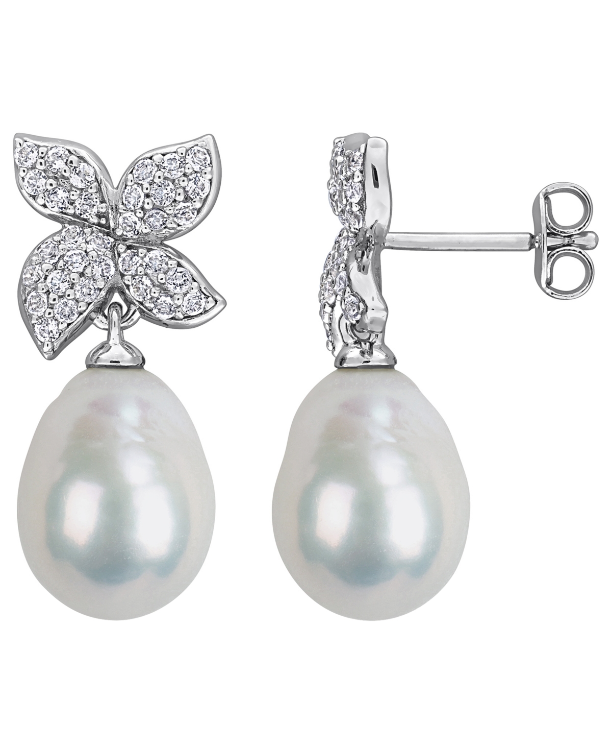 Click here for Macys Cultured Freshwater Pearl & White Topaz (5/8... prices