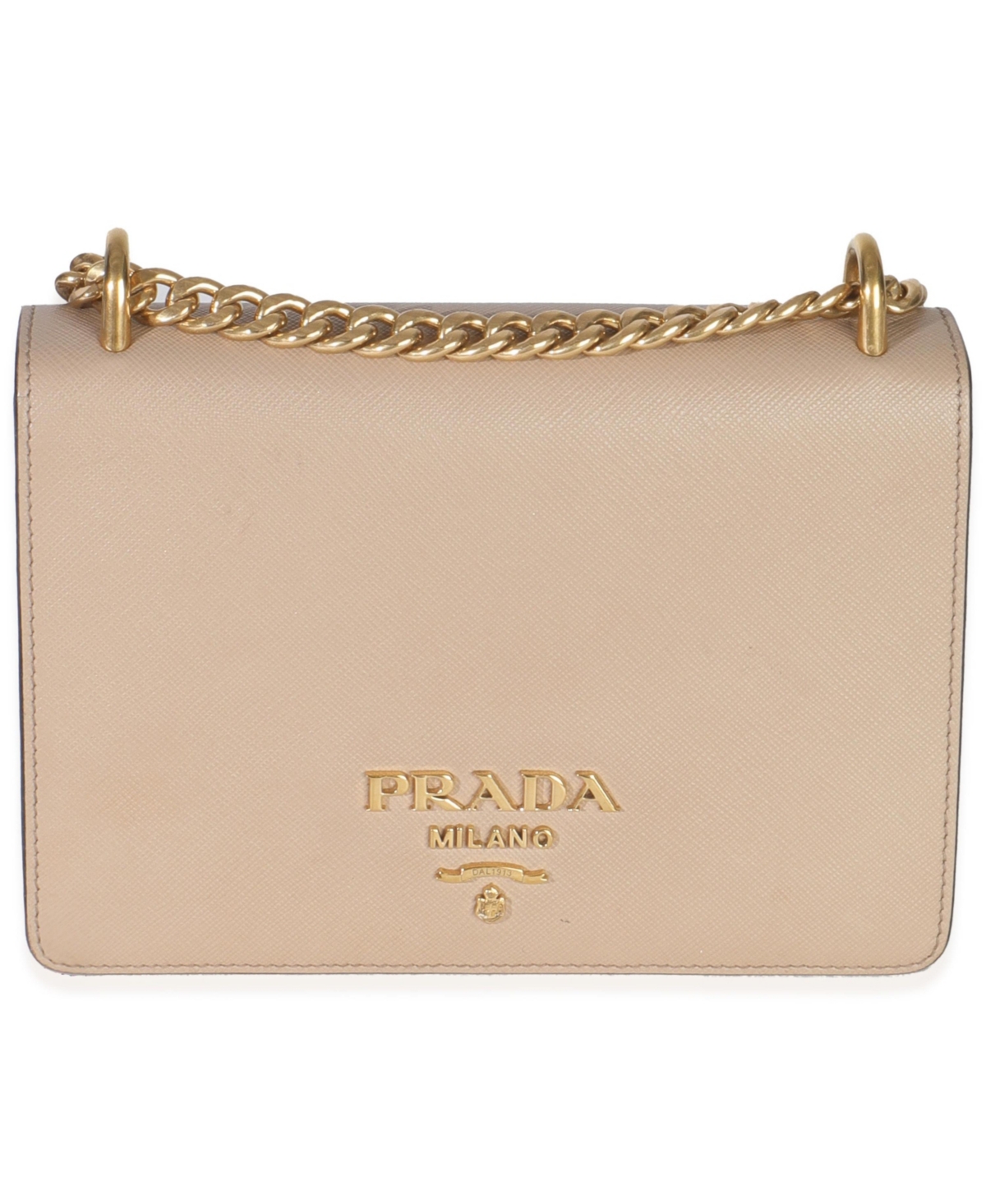 Click here for Pre-Owned Prada Cammeo Saffiano Lux Small Logo Cha... prices