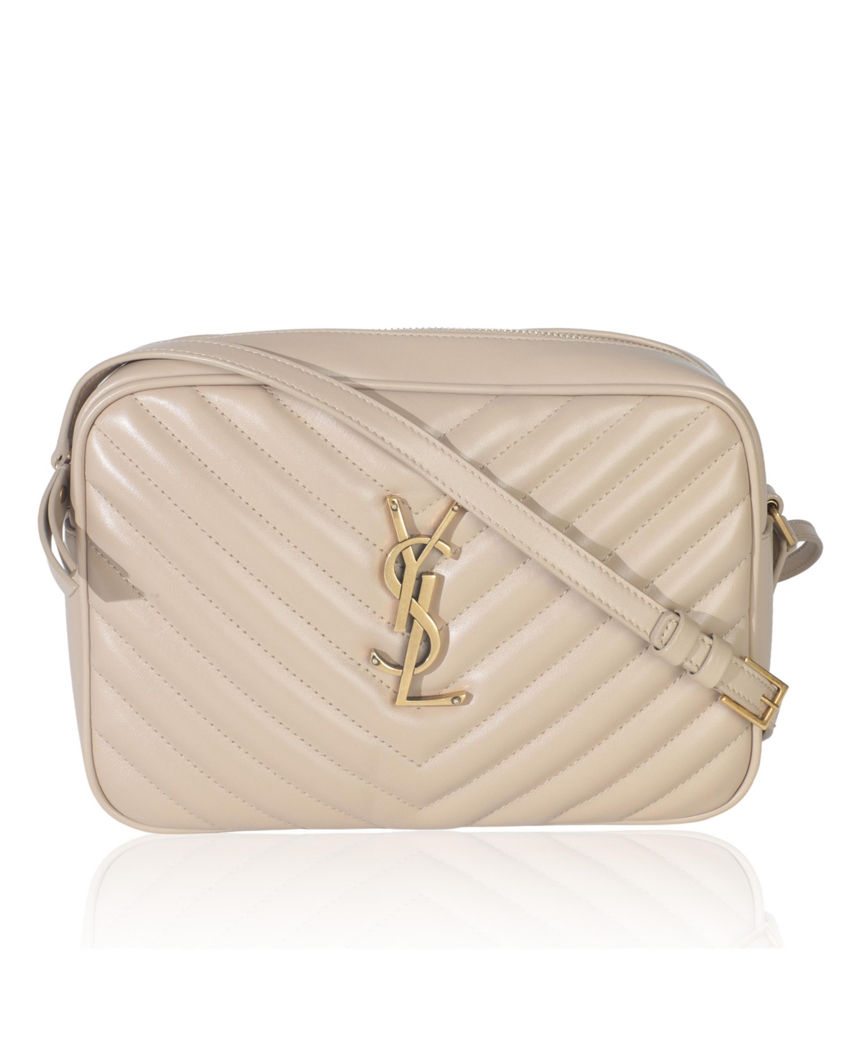 Click here for Pre-Owned Saint Laurent Dark Beige Matelasse Calfs... prices