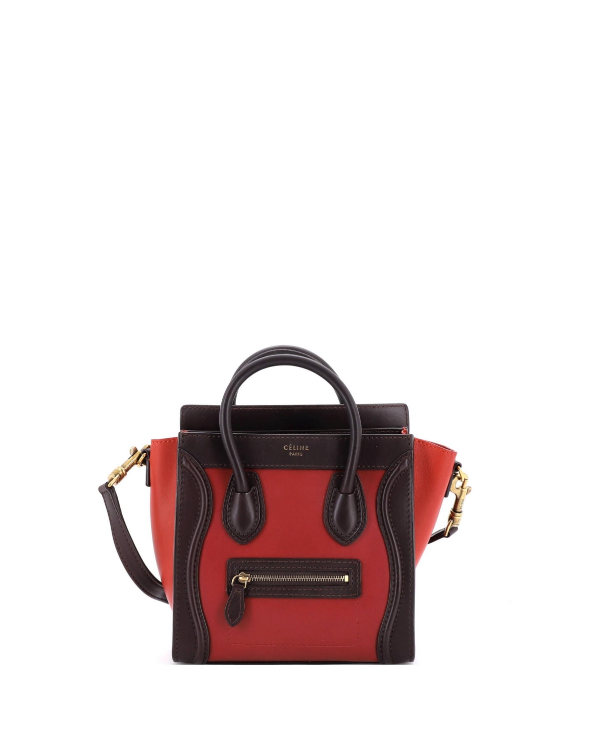 Click here for Pre-Owned Celine Nano Tricolor Luggage Bag Leather... prices