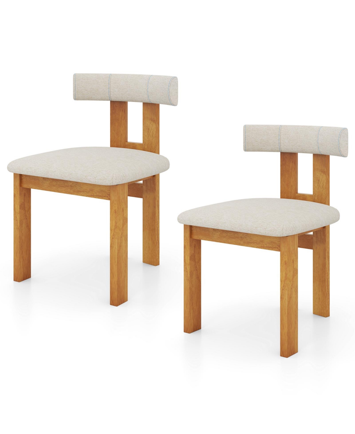 Click here for Gymax Dining Chair Set of 2 Upholstered Kitchen Ch... prices
