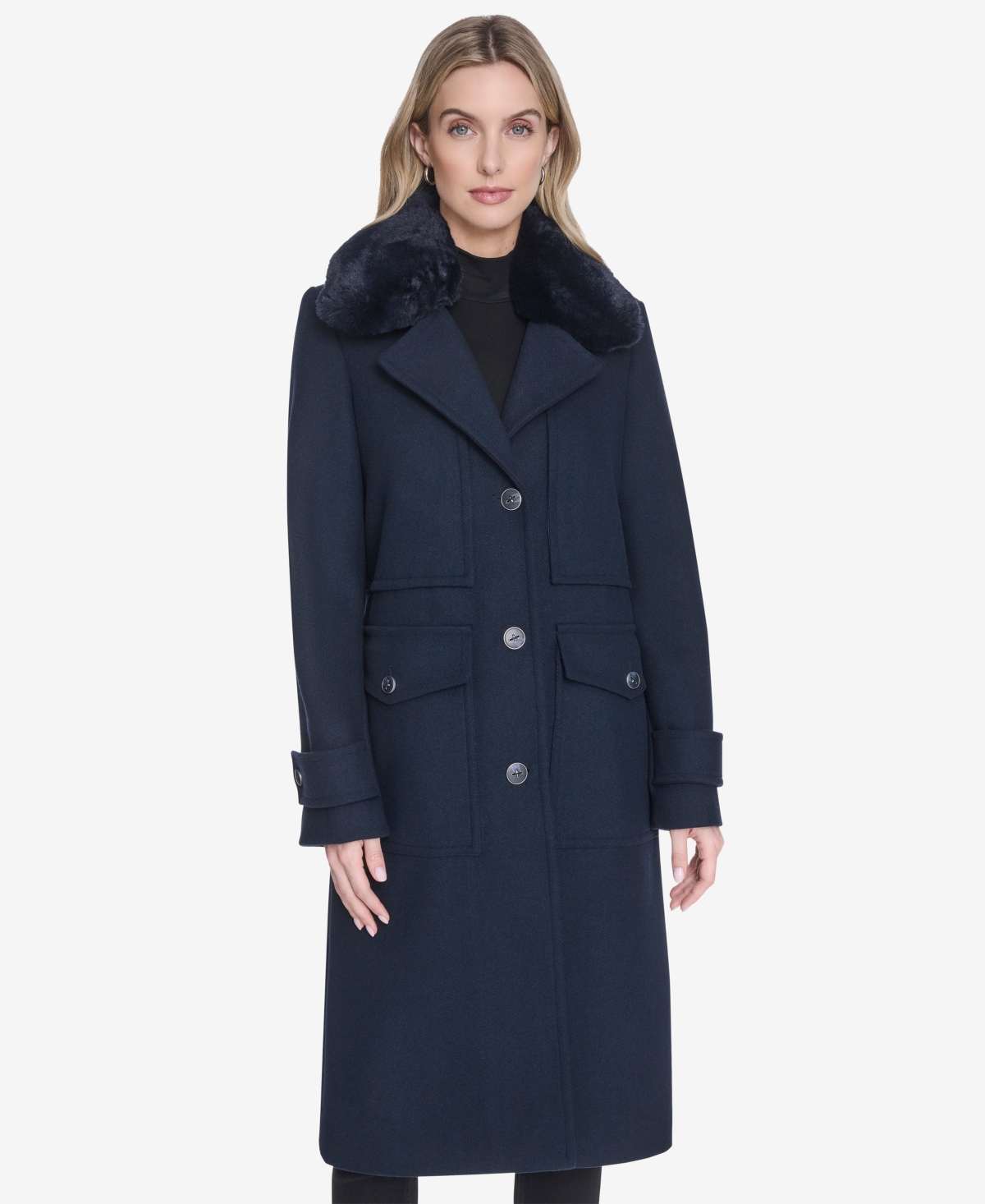 Click here for Olpae Sb Wool Twill Womens Coat With Back Vent - I... prices